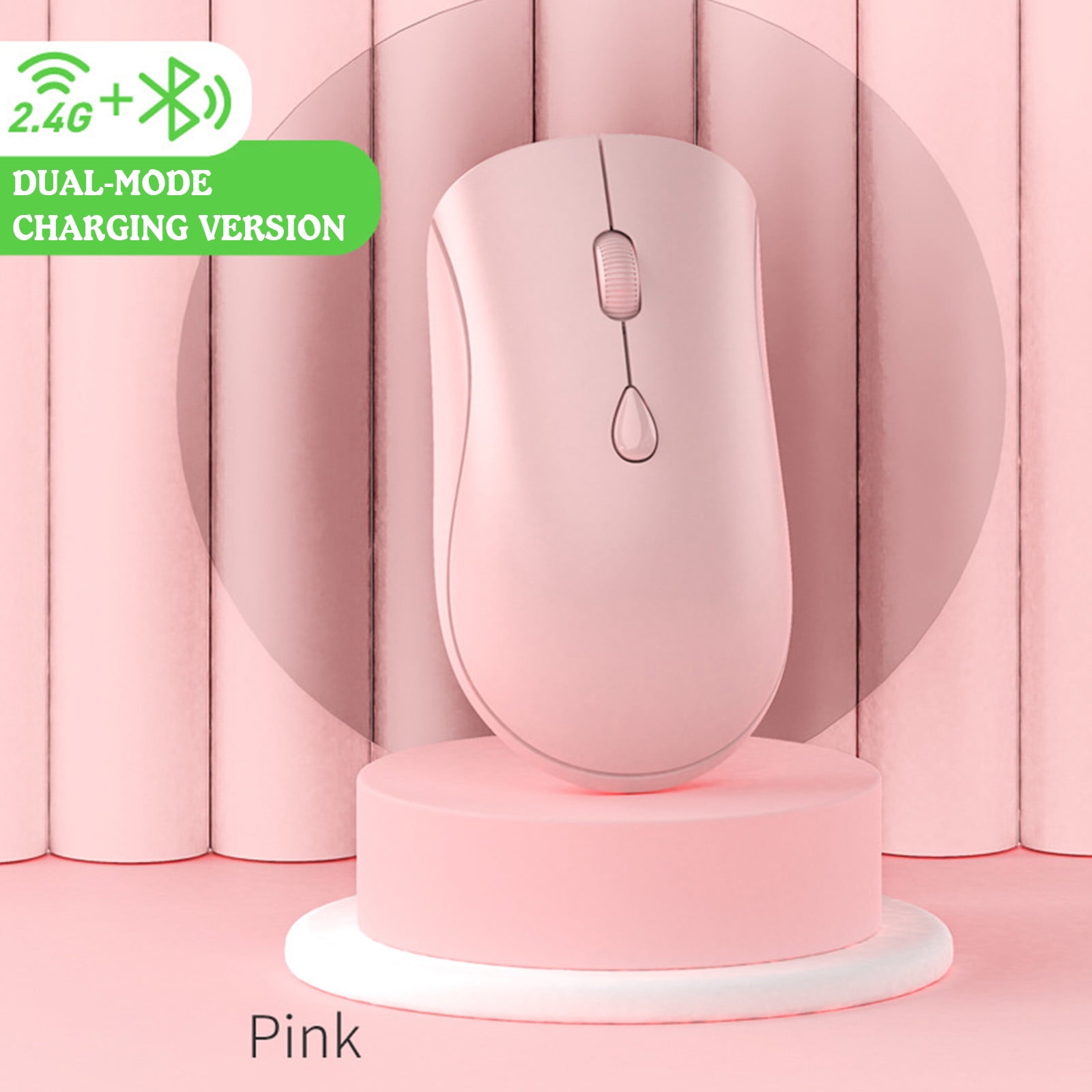 Mouse, Wireless 2.4G Silent Mouse Desktop Laptop Bluetooth Rechargeable ...