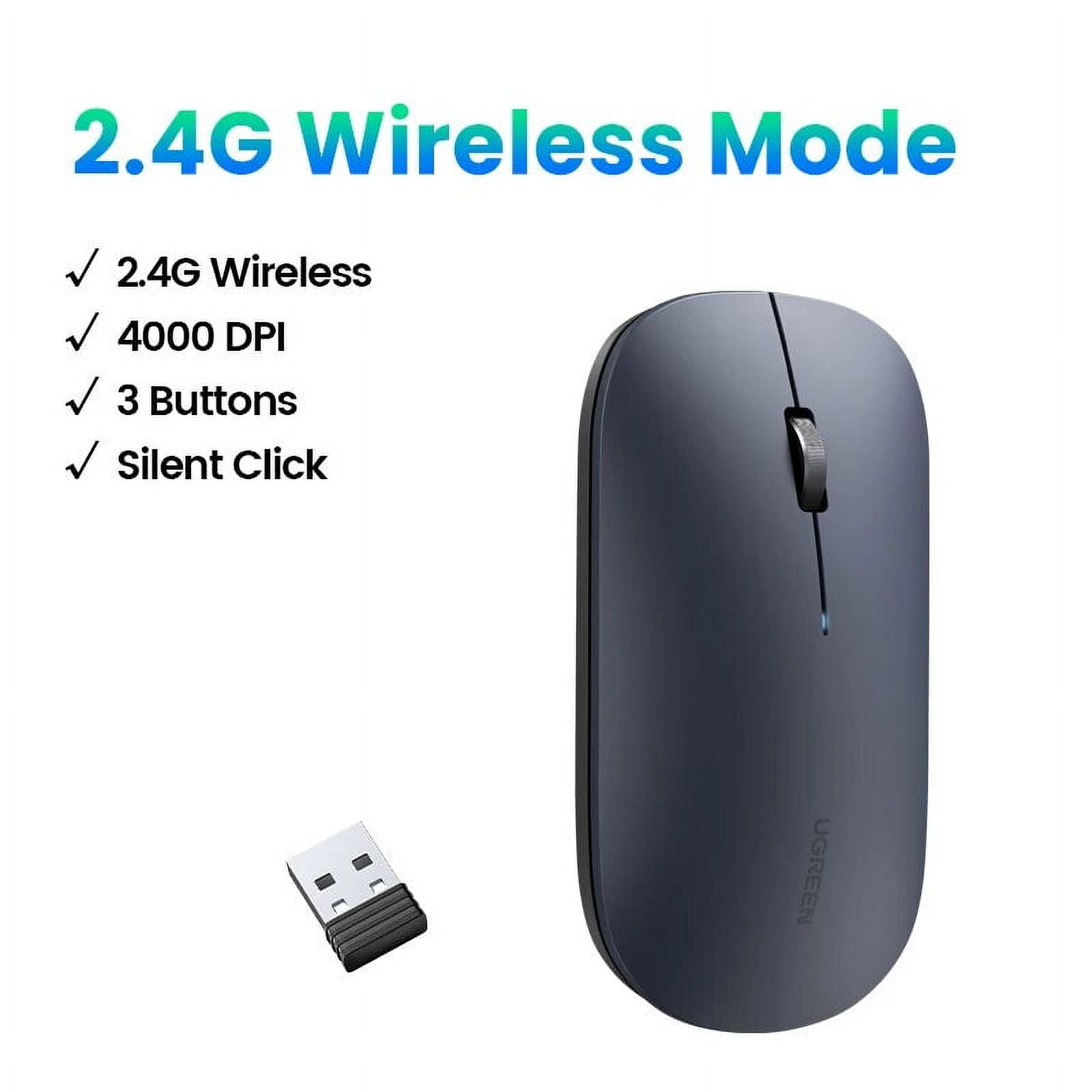 Mouse Wireless Silent Mouse 4000 DPI For Computer Laptop PC Mice Souris ...