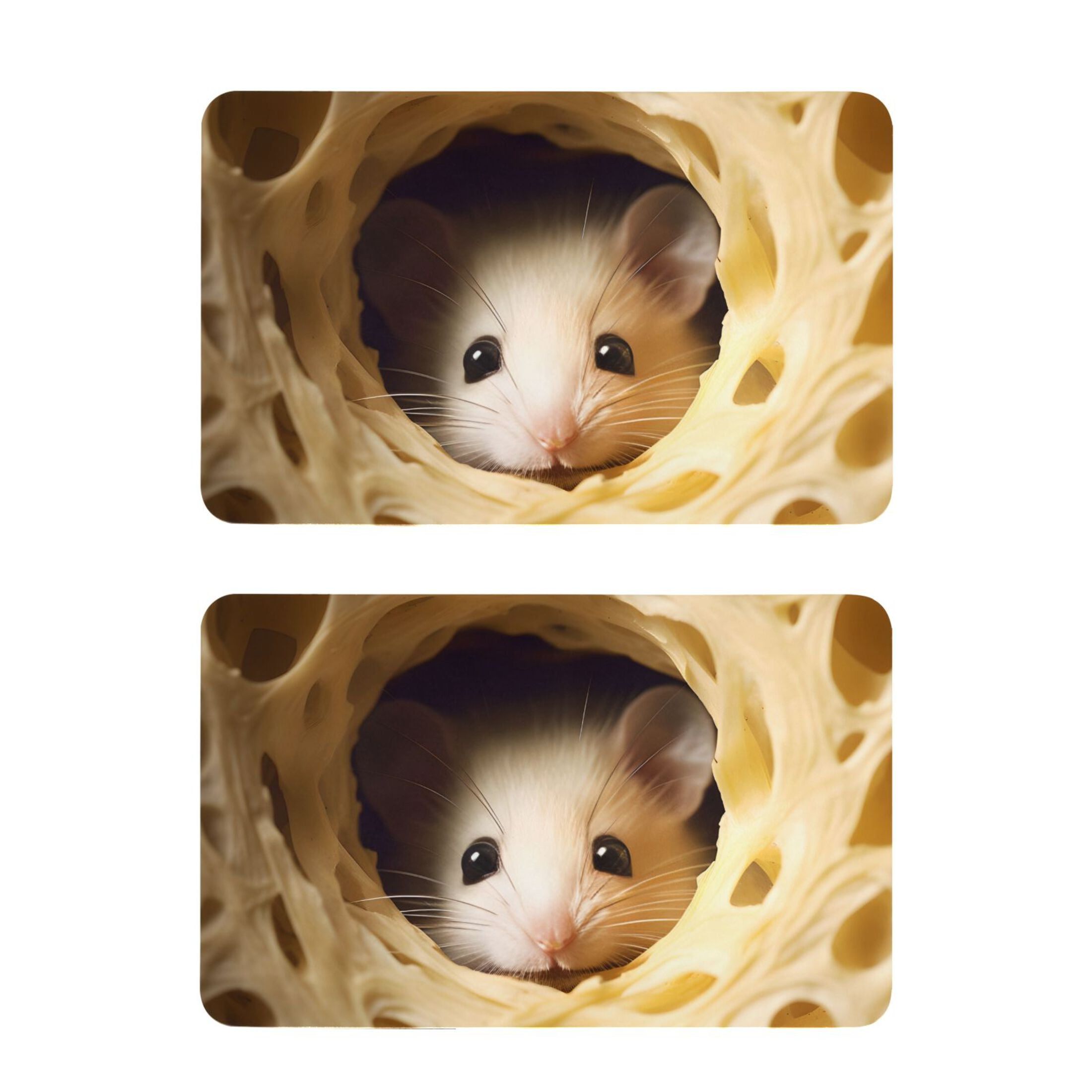 Mouse in Cheese Fridge Magnetic Sticker Refrigerator Magnets Kitchen ...