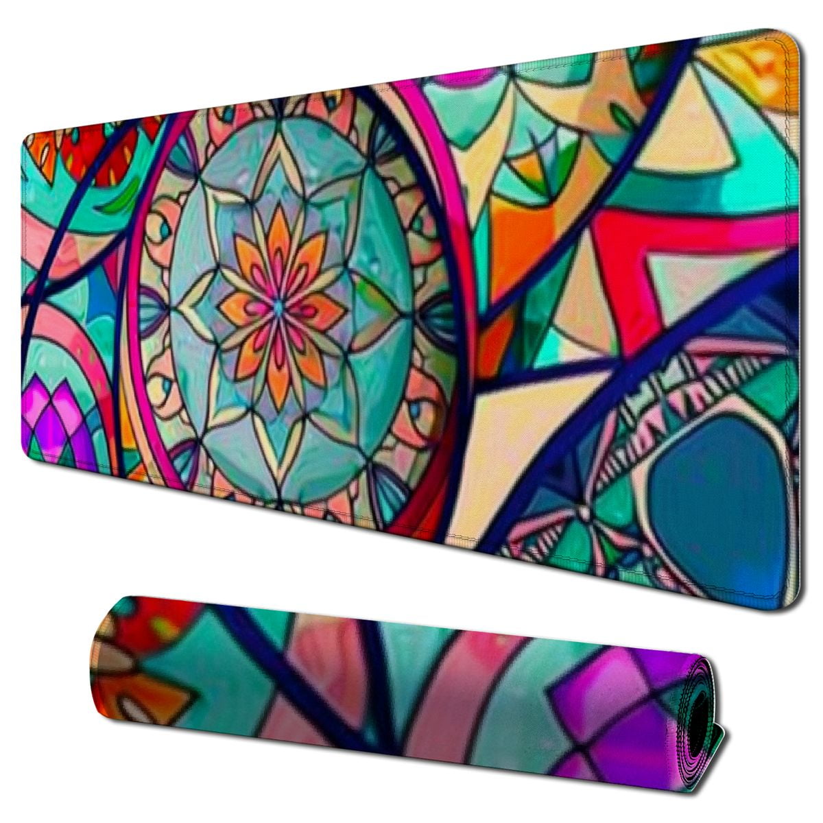 Mouse pad, rectangular mandala mouse pad, cute and designed mouse pad ...
