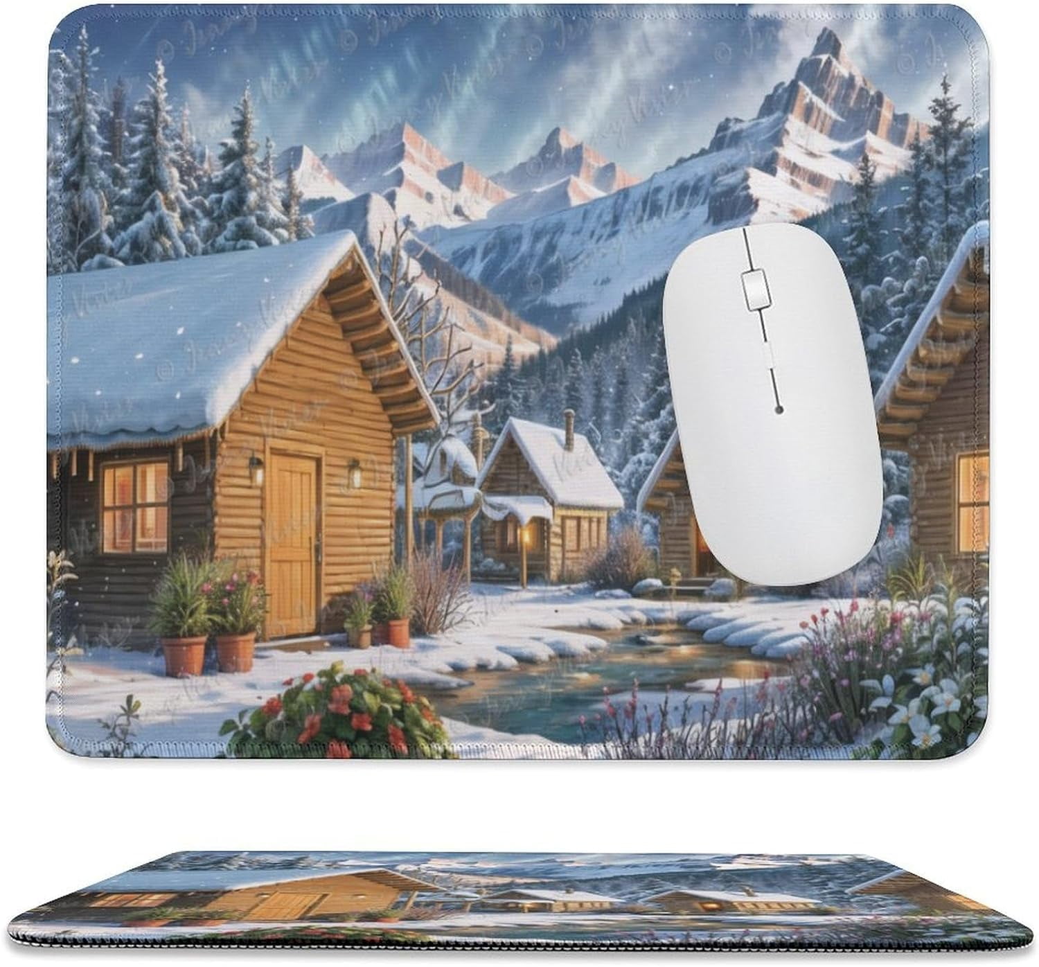 Mouse pad with Anti-Slip Rubber Base,Computer Mouse Mat for Computers ...