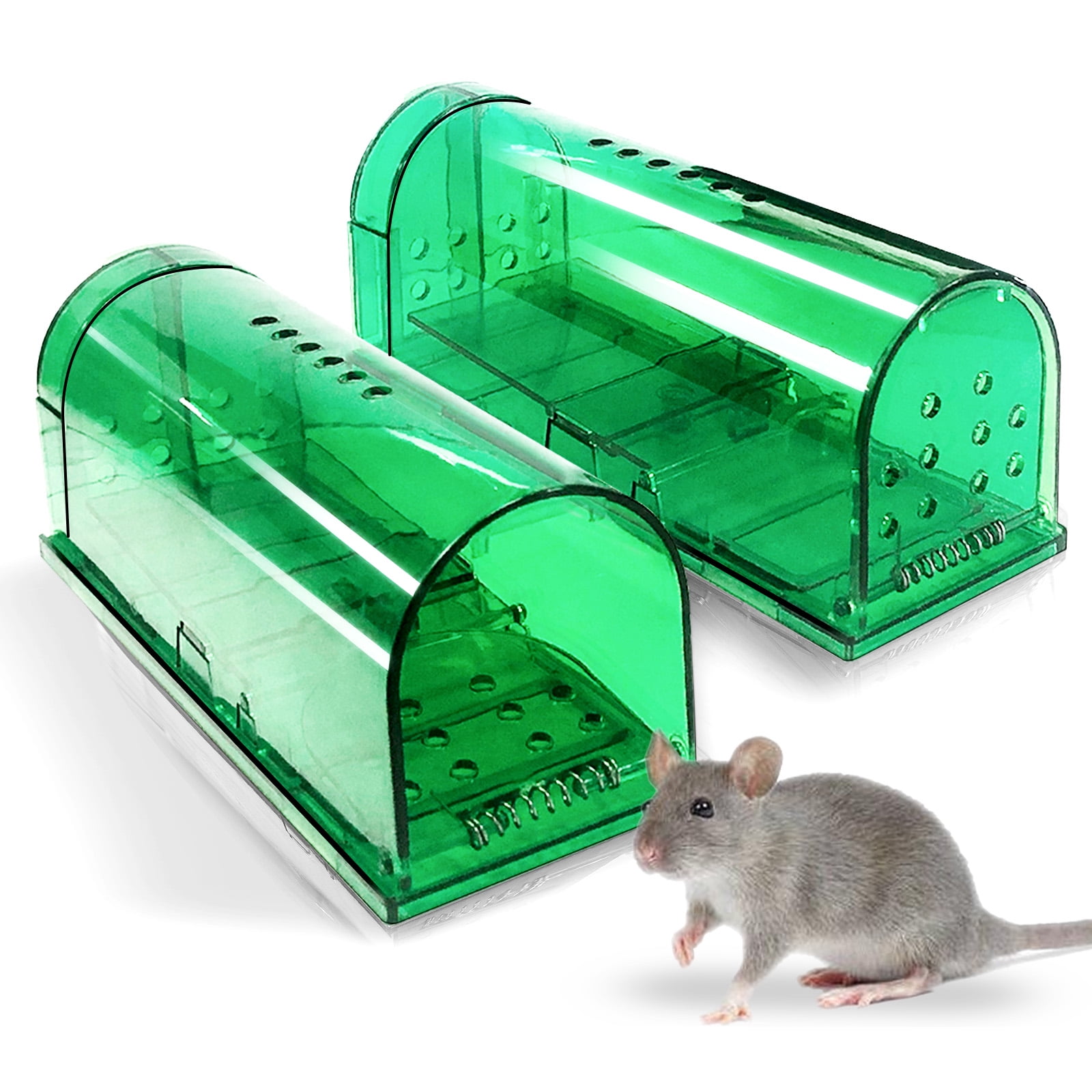 Reusable Humane Mouse Traps, No Kill Live Catch and Release, Pet Safe ...