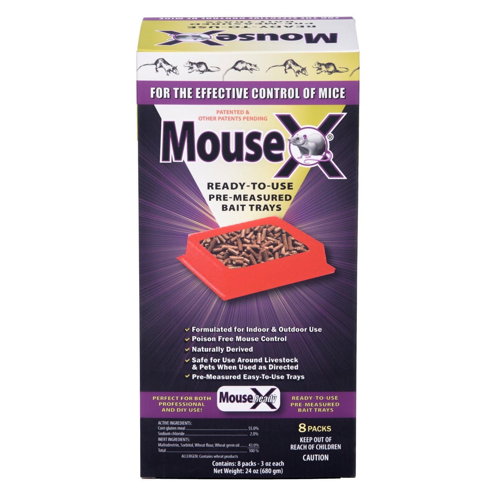 MouseX Mouse Killer Bait Trays- Ready to Use, 8pk - Walmart.com