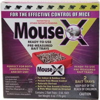 MouseX Tray Rat And Mouse Poison Trays 2PK 6OZ MOUSX READY, Each ...
