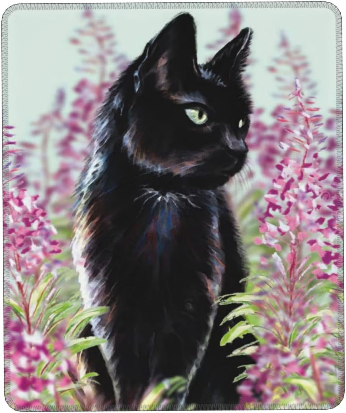 Mousepad 7.9x9.5 Inch Black Cat Mouse Pad Mousepad for Desktop Computer ...