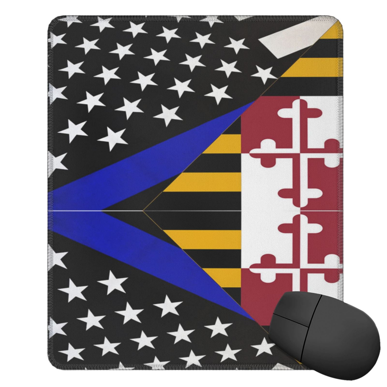 Mousepad Thin Blue Line Maryland Flag Non-Slip Rubber Base Mouse Mat ...