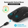 Mouses 2.4G Wireless Bluetooth Dual Mode Gaming Mouse Backlit 1600DPI ...