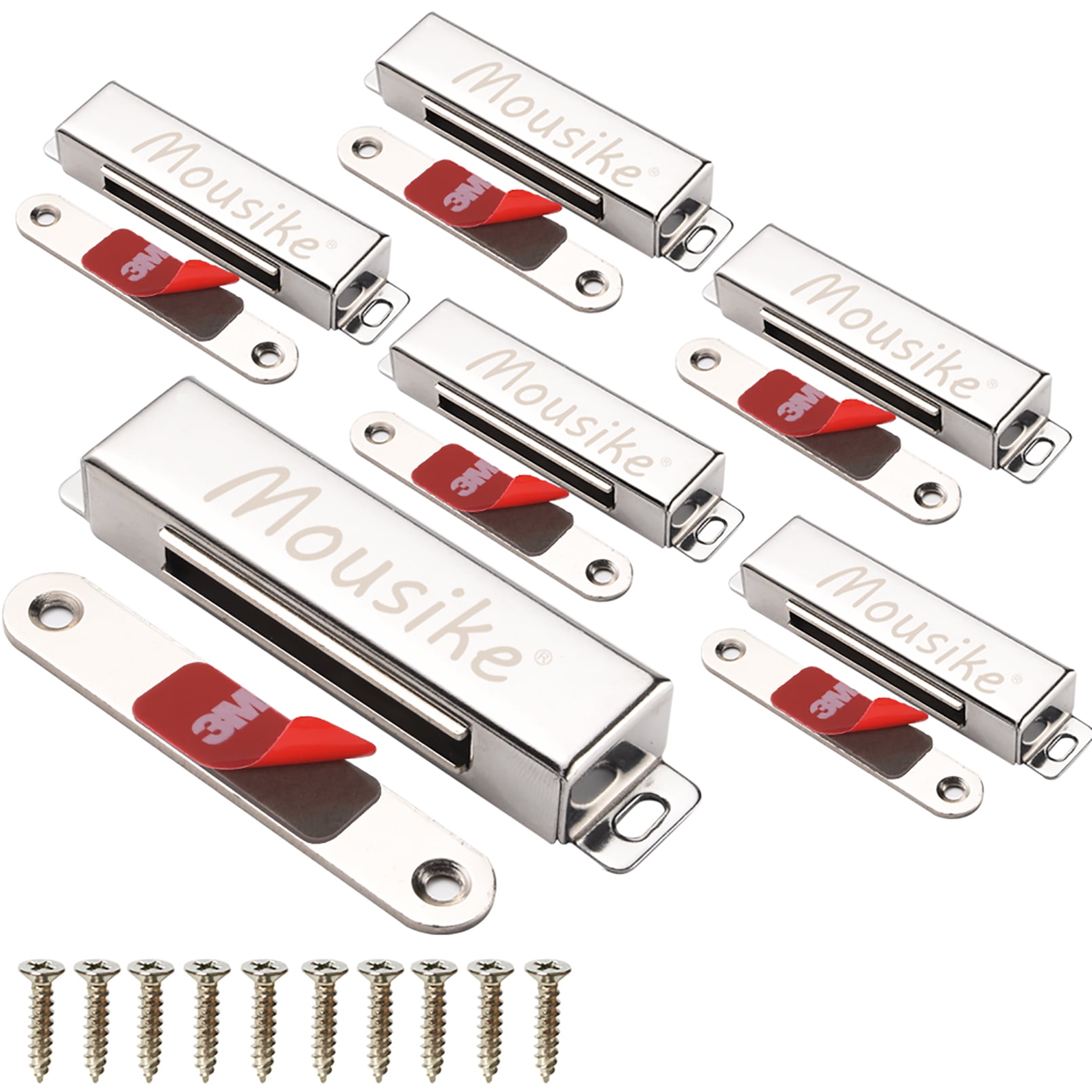 Mousike Magnetic Door Catch，70lb Stainless Steel Cabinet Door Magnets ...