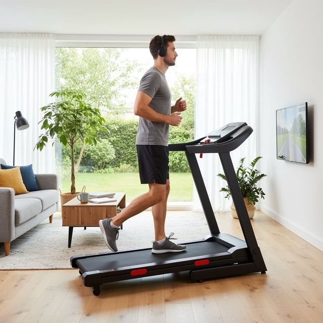 Mousport 15Level Treadmill with Incline Voice Control Foldable Compact ...