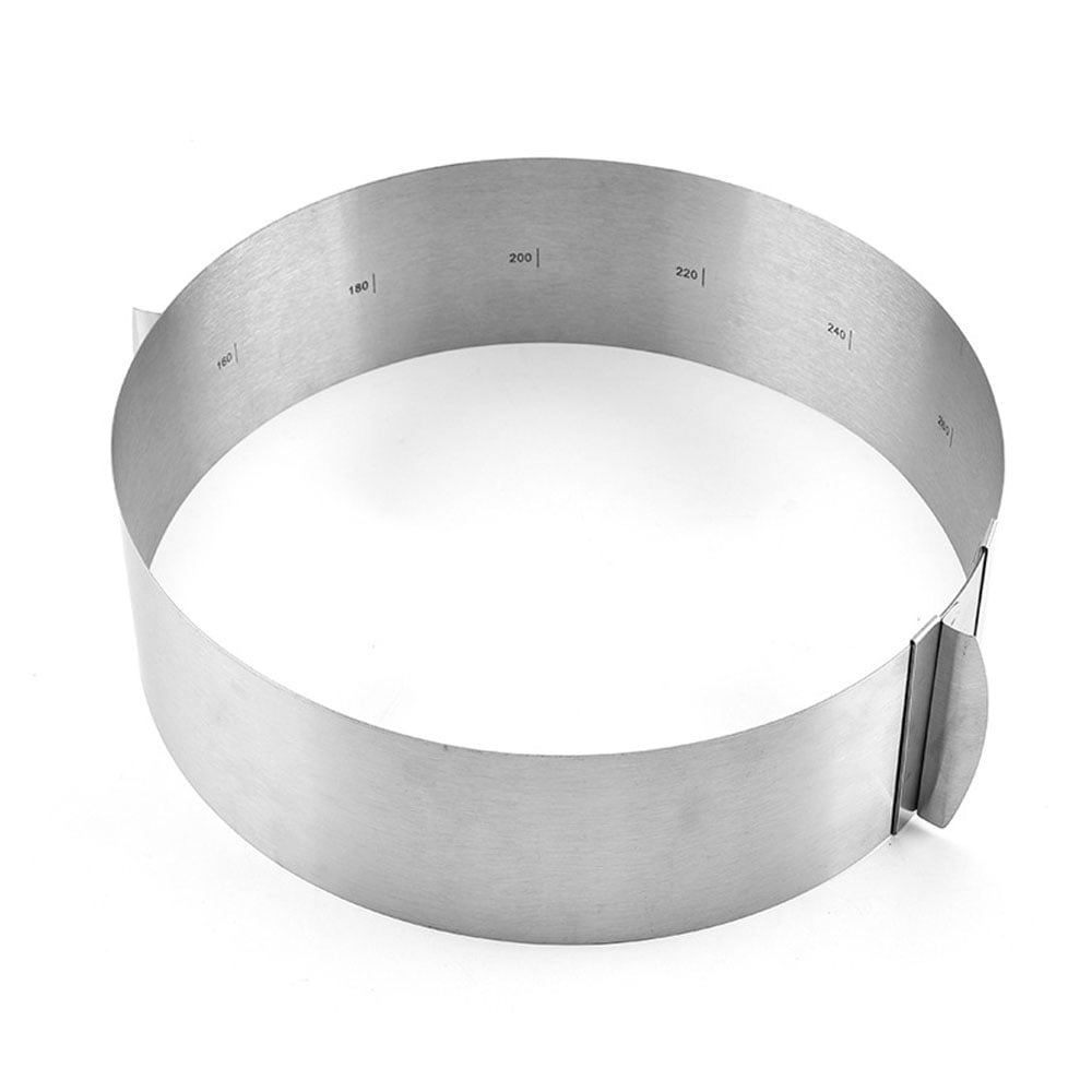 Mousse Cake Mold, Stainless Steel Adjustable Cake Ring Set for High ...