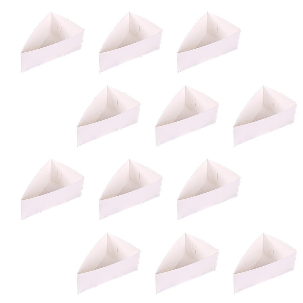 20 Pcs Mousse Triangle Box Cake Boxes Pasties Cheesecake Pie Containers ...