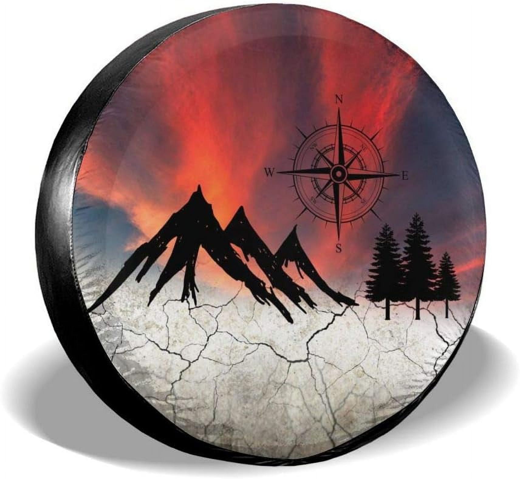 Moutains Compass Lovers Spare Tire COVER For Car - Car Accessories ...