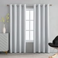 "Moutainwind Solid-Color Drapes Fabric, Blackout Grommet Room-Darkening ...