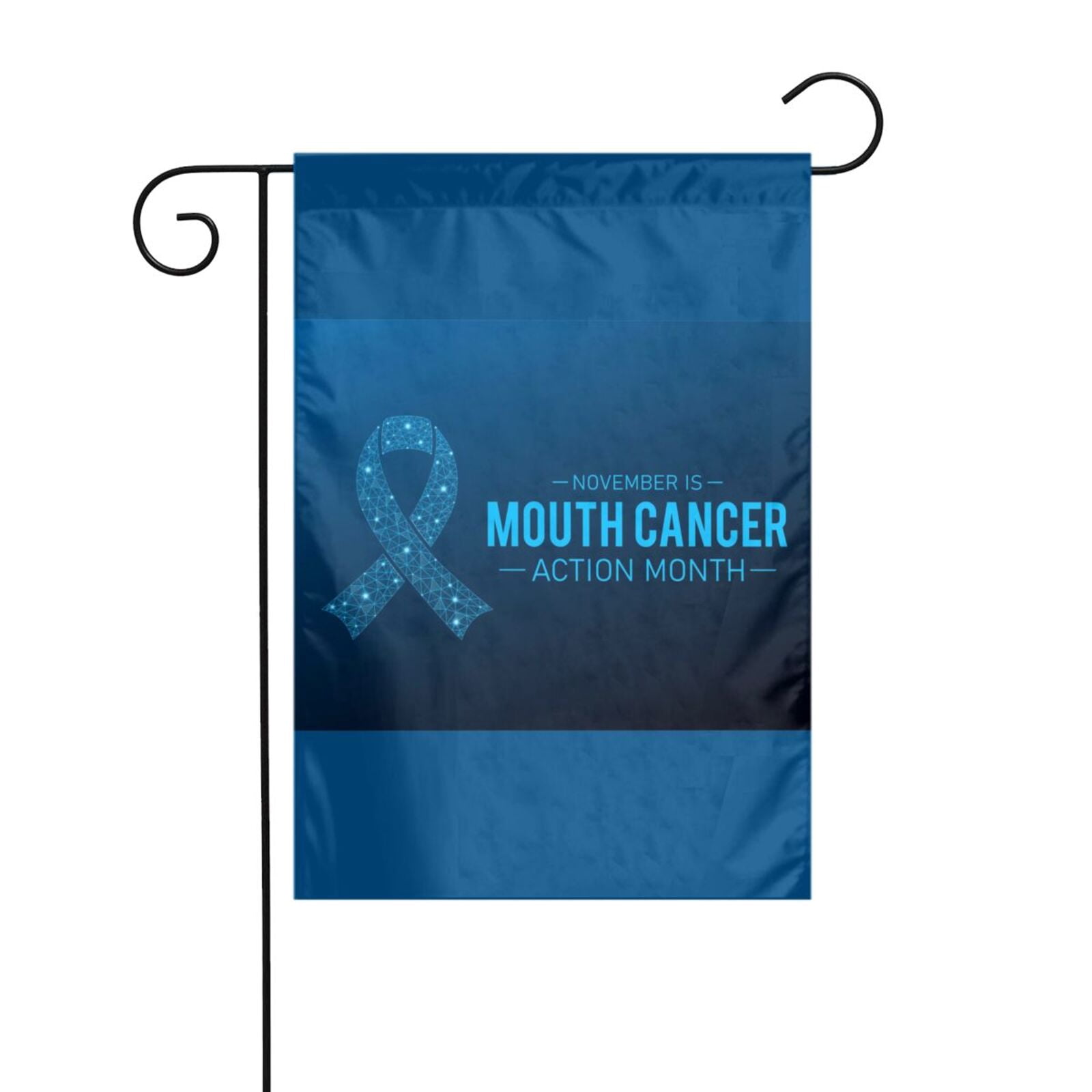 Mouth Cancer Action Awareness Month Garden Flag Double Sided Yard ...