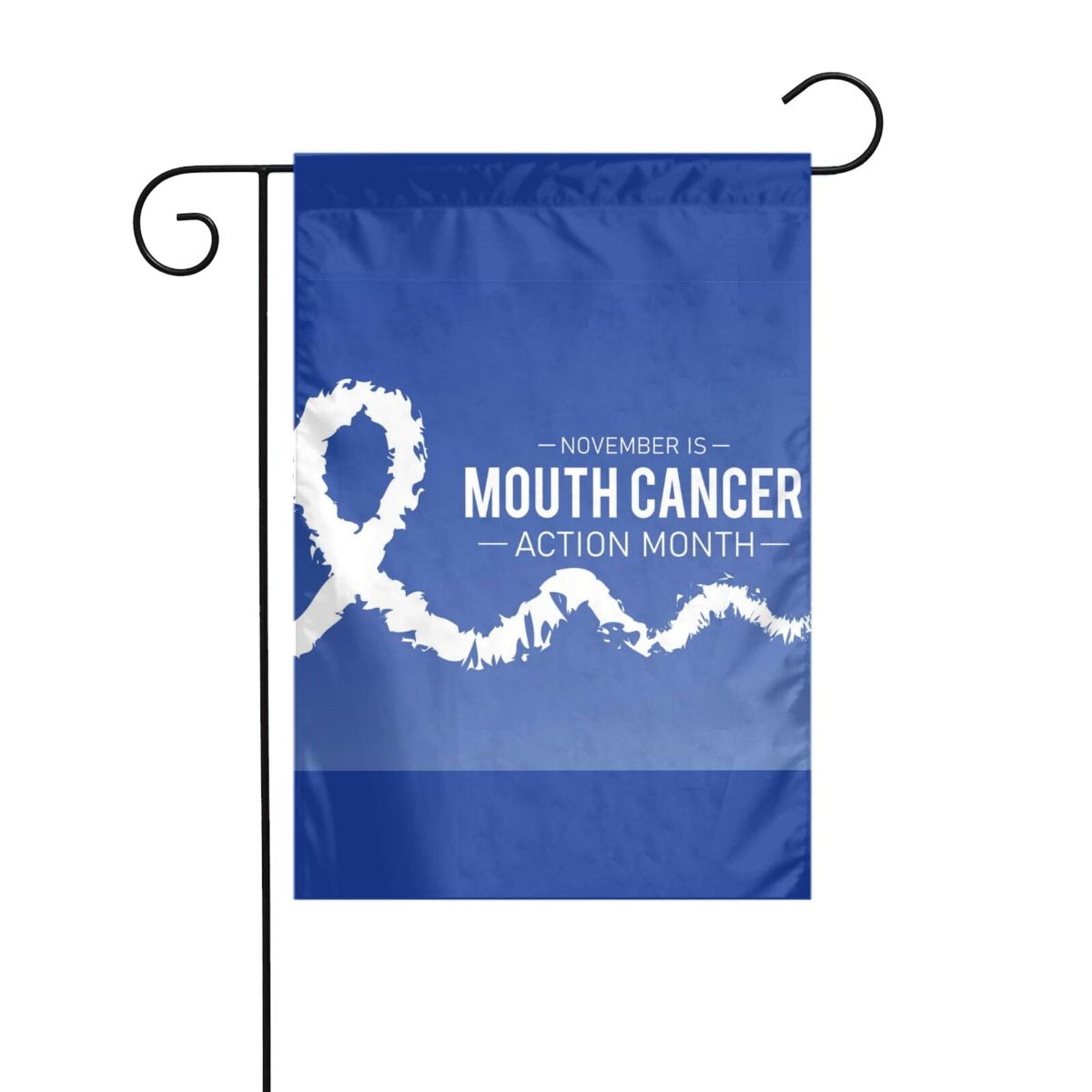 Mouth Cancer Action Awareness Month Garden Flag Double Sided Yard ...