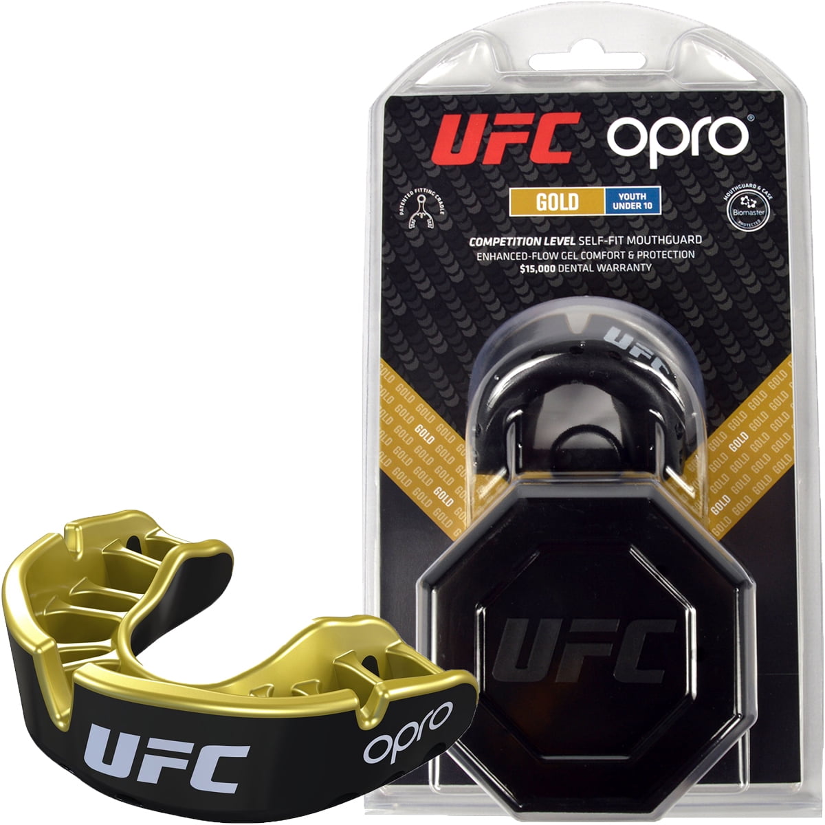 Mouth Guard OPRO UFC Gold - black - Walmart.com