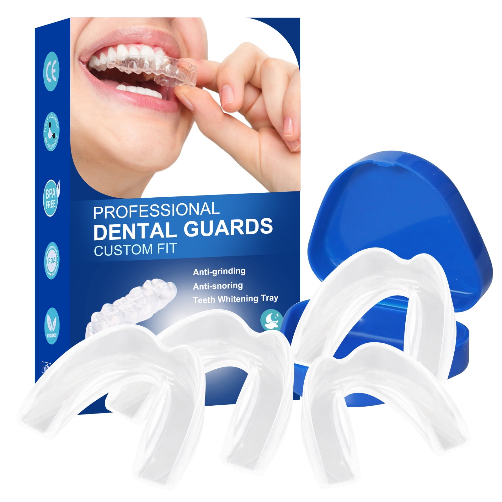Bite Dental Mouth Guard, Anti Teeth Grinding, Night Time Moldable Guard ...