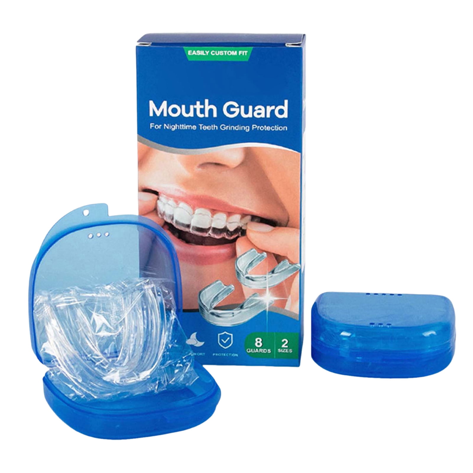 Mouth Guard for Grinding Teeth Moldable: Reusable Splint 4 Sizes, Night ...