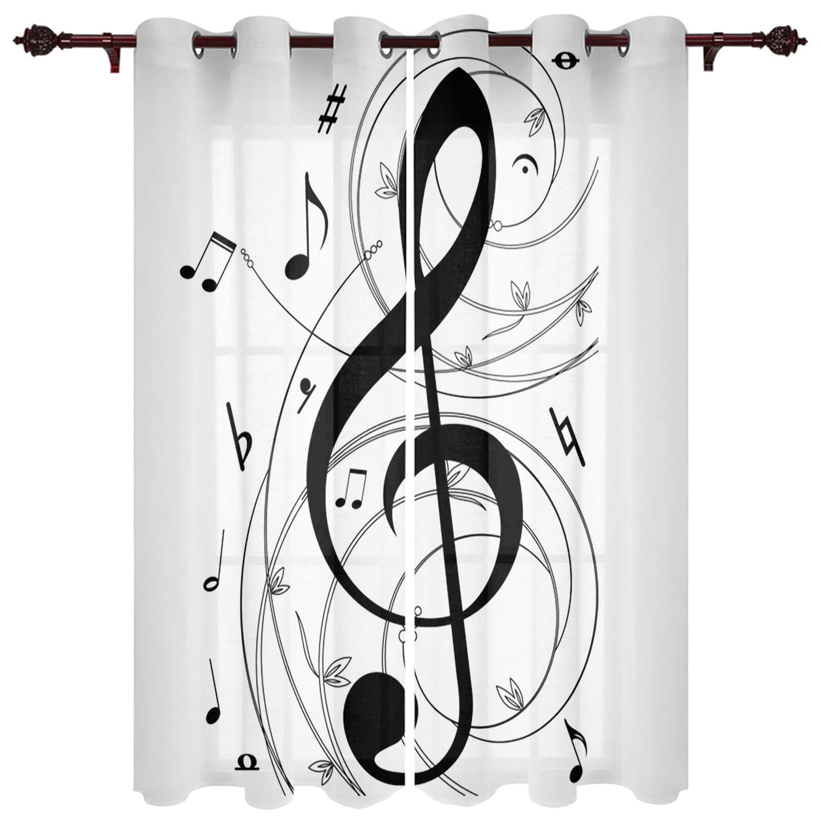 Mouth Lips Teeth Closed Teeth White Curtains for Kid Bedroom Modern ...