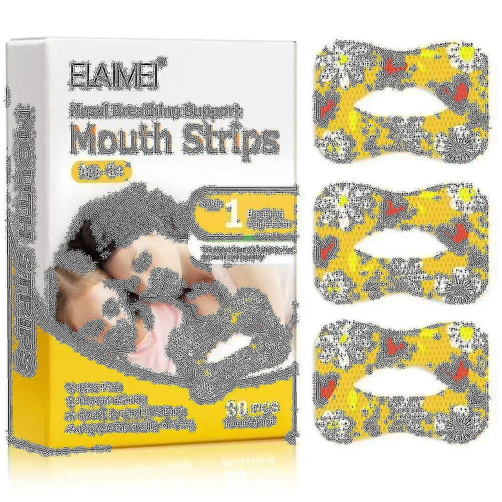 Mouth Shape Anti-suffocation Design Mouth Tape Stretchable Mouth Sleep ...
