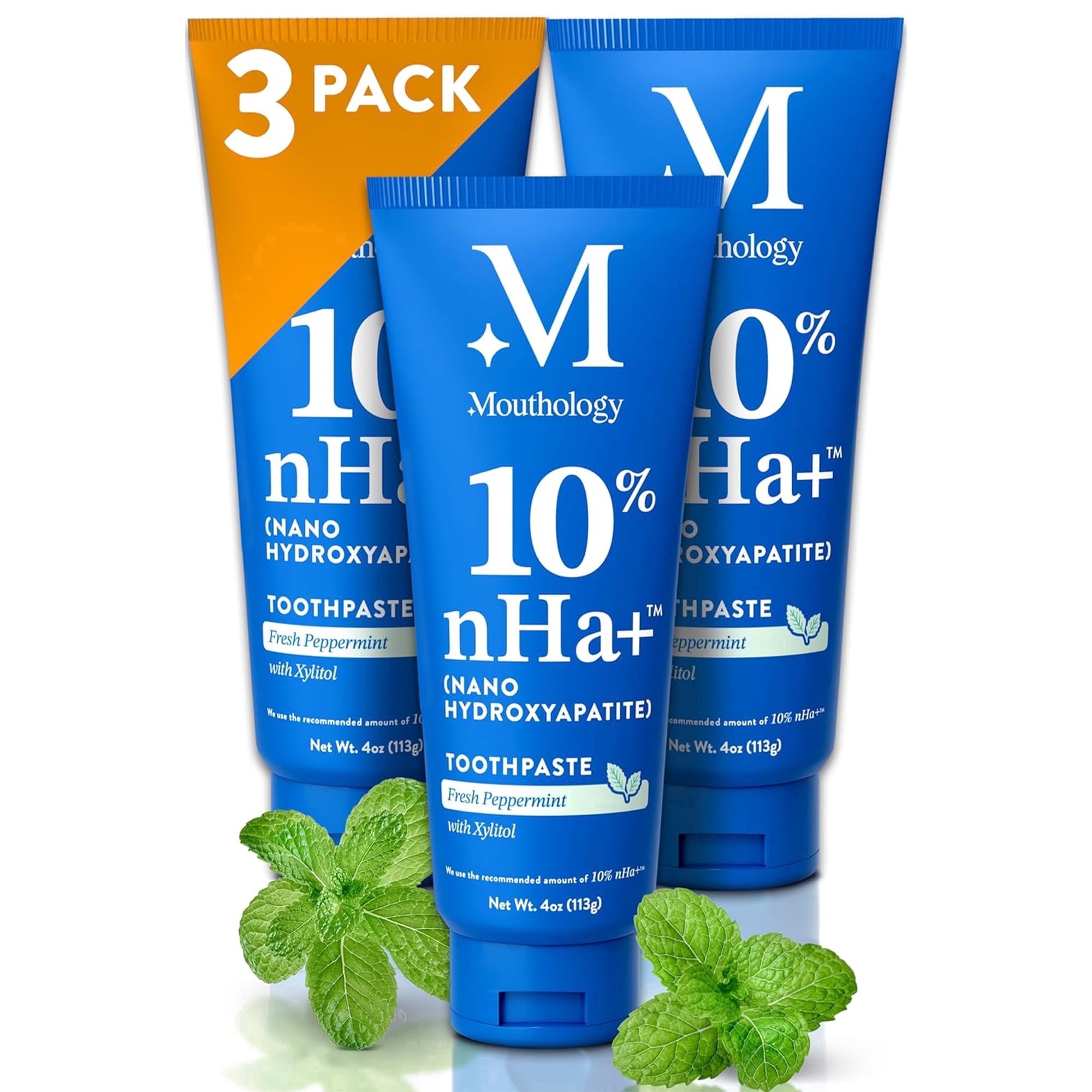 Mouthology Toothpaste, 10% Nano Hydroxyapatite, Fluoride Free, Adults ...