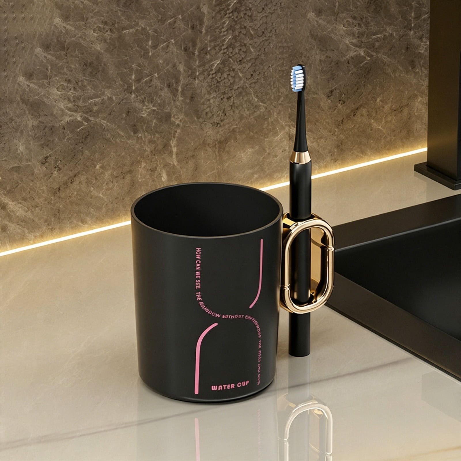 Mouthwash Cup Toothbrush Cup Bathroom Mug - Travel Home oral Care Rinse ...
