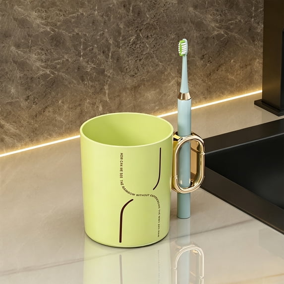 Mouthwash Cup Toothbrush Cup, Rvkxad Plastic Bathroom Cup Set, Compact ...