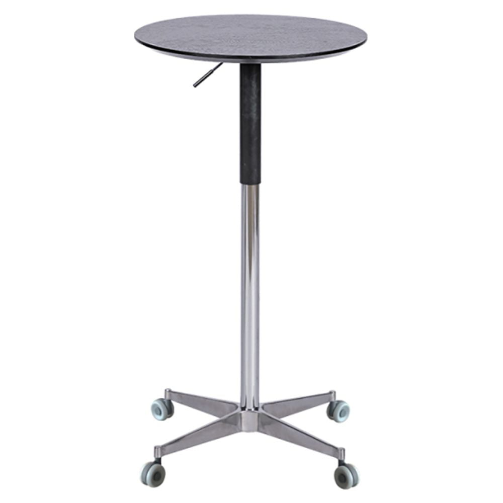 Movable Adjustable Bar Table 360 Swivel Counter Bar Height Aluminum ...