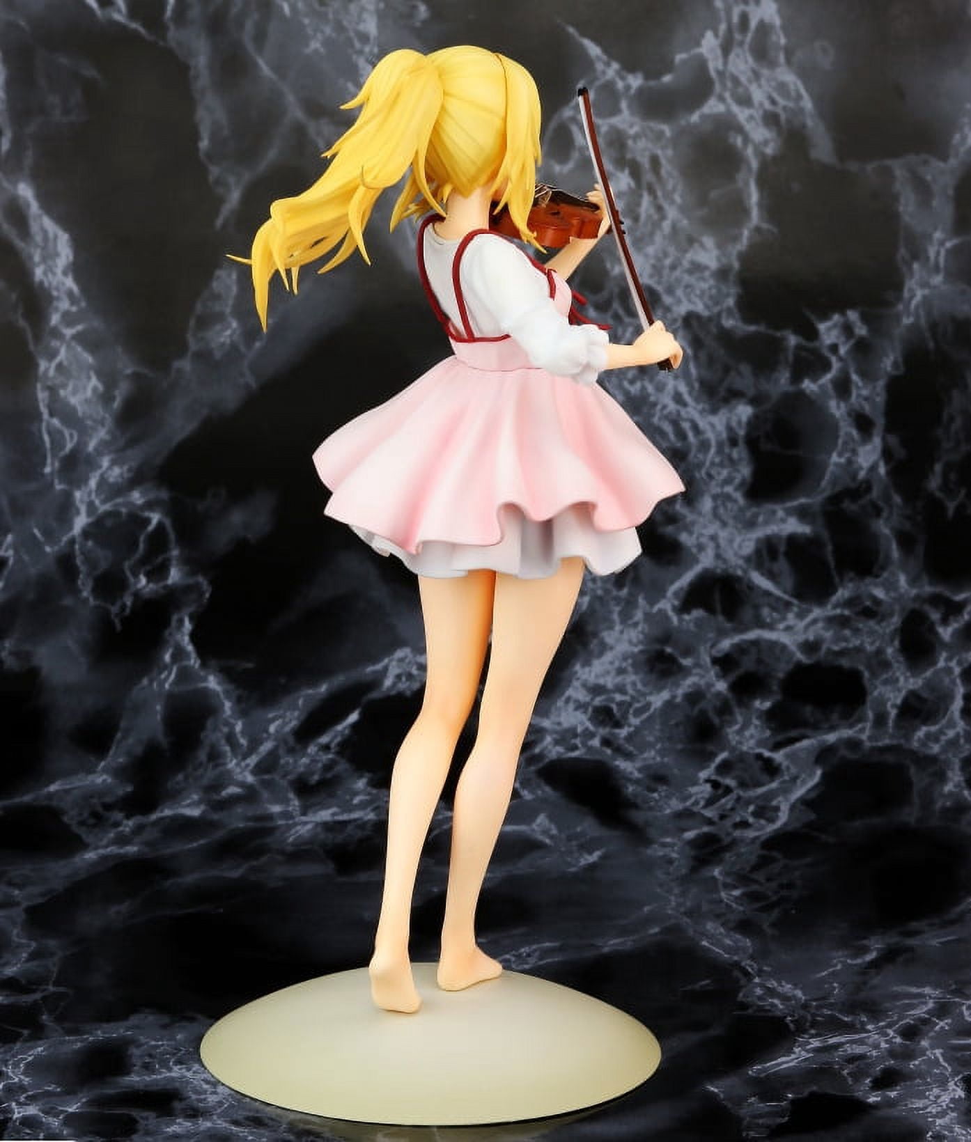 Movable April Miyazono Kaori Standing Beautiful Doll Pvc Action Figure Blonde Violin Model