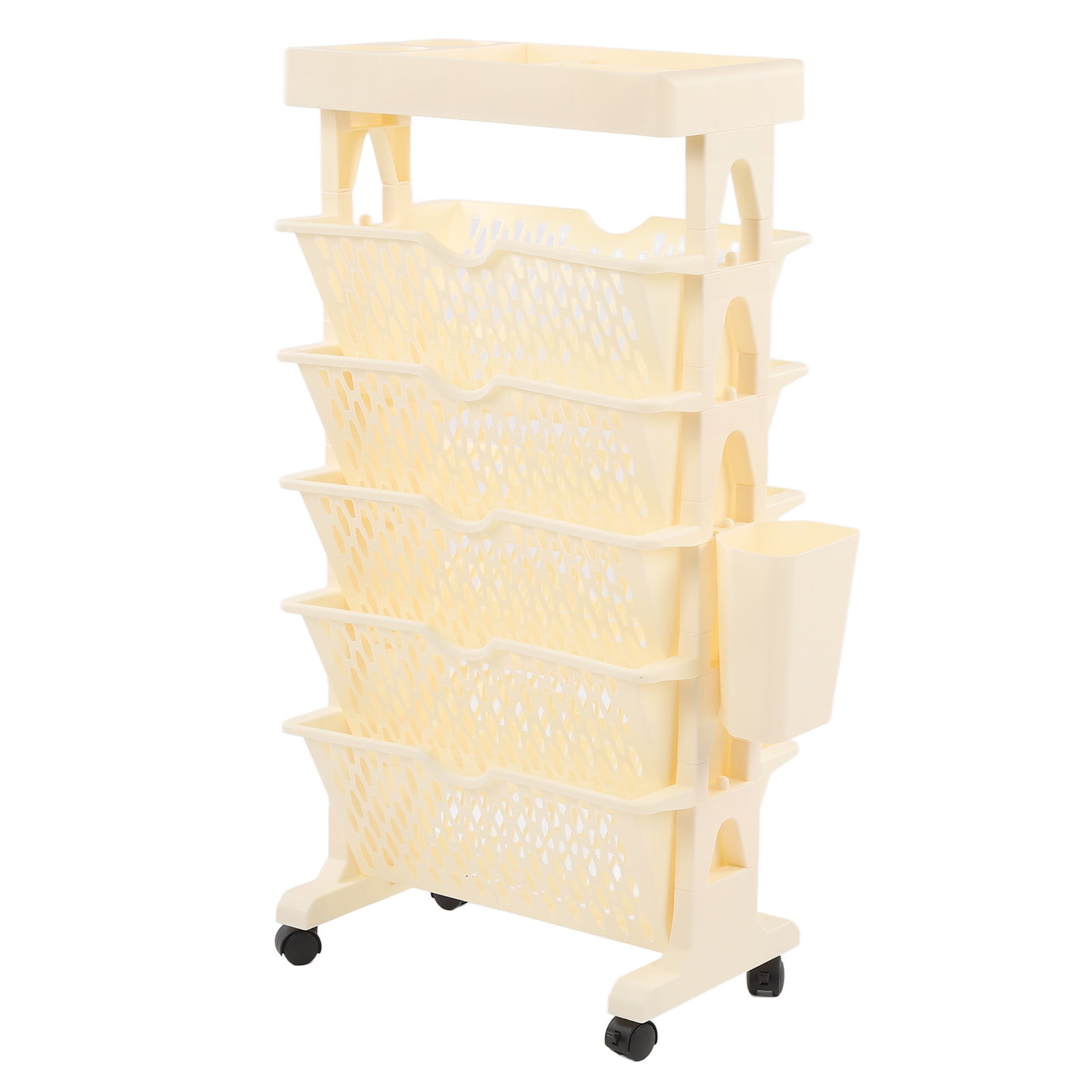 Movable Bookshelf§mobile Bookshelf§6 Tier Mobile Bookshelf§rolling Book ...