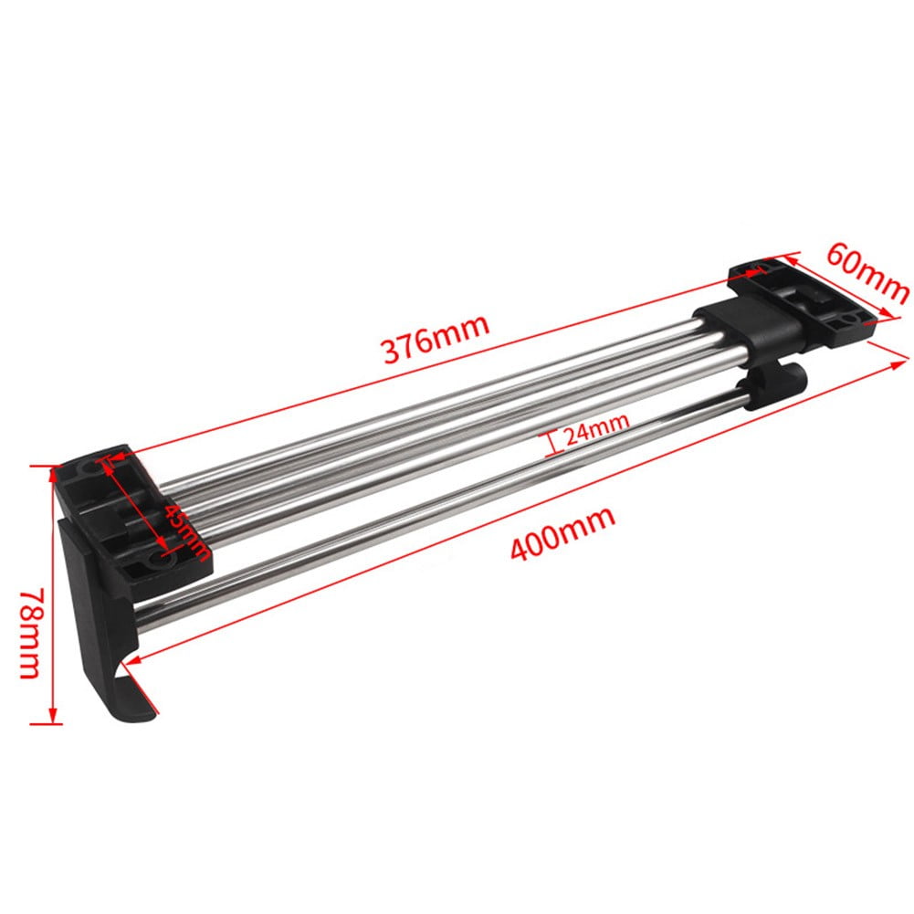 Movable Crossbar Clothes Hanger-Top Mount Wardrobe Rail Closets Rod ...