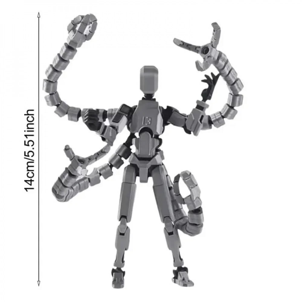 Movable Joints 3D Printed Robot Model Toy Articulated Dummy Figurine ...