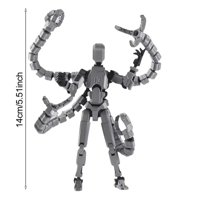 Movable Joints 3D Printed Robot Model Toy Articulated Dummy Figurine ...