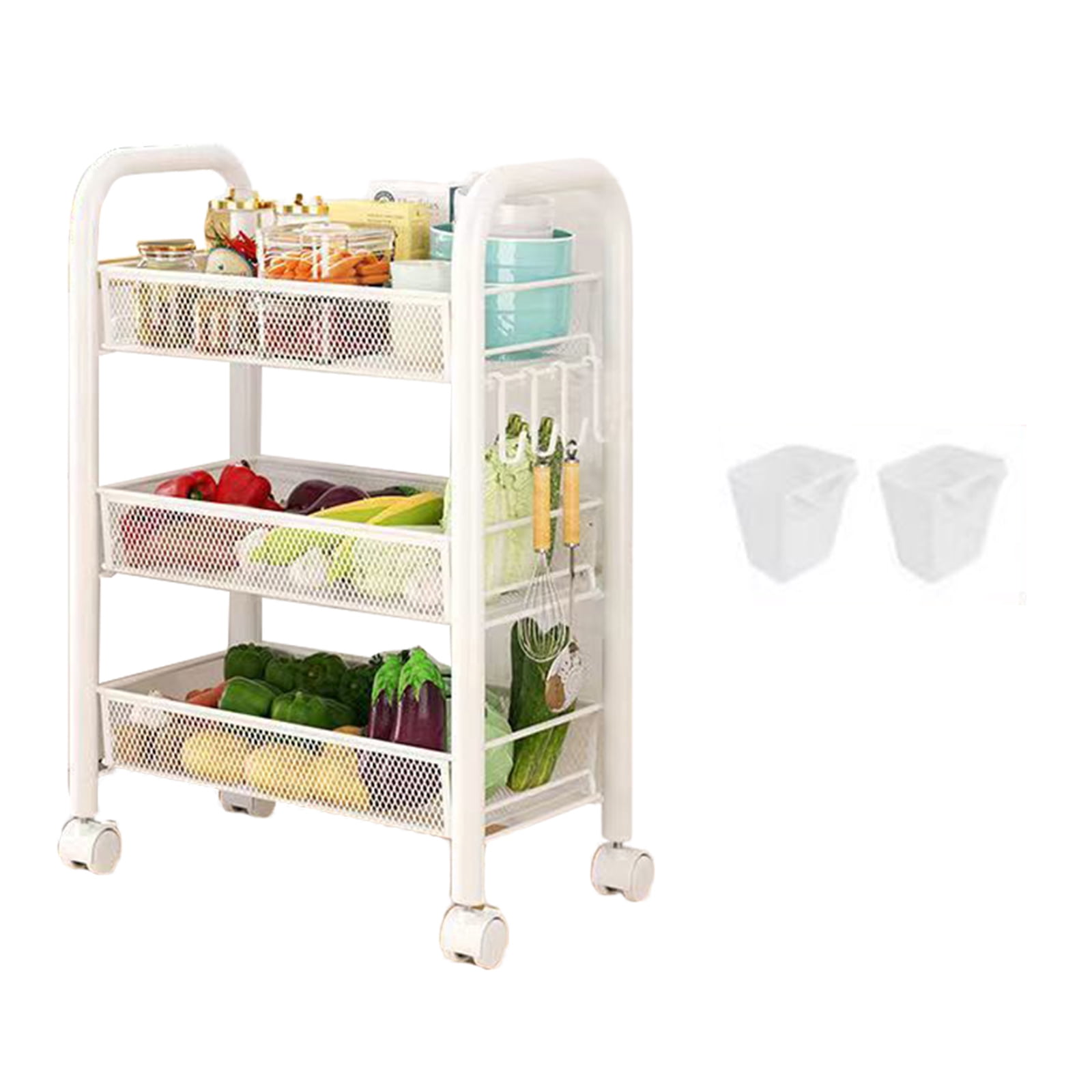 Movable Kitchen Fruit And Vegetable Shelf Versatile Kitchen Storage ...
