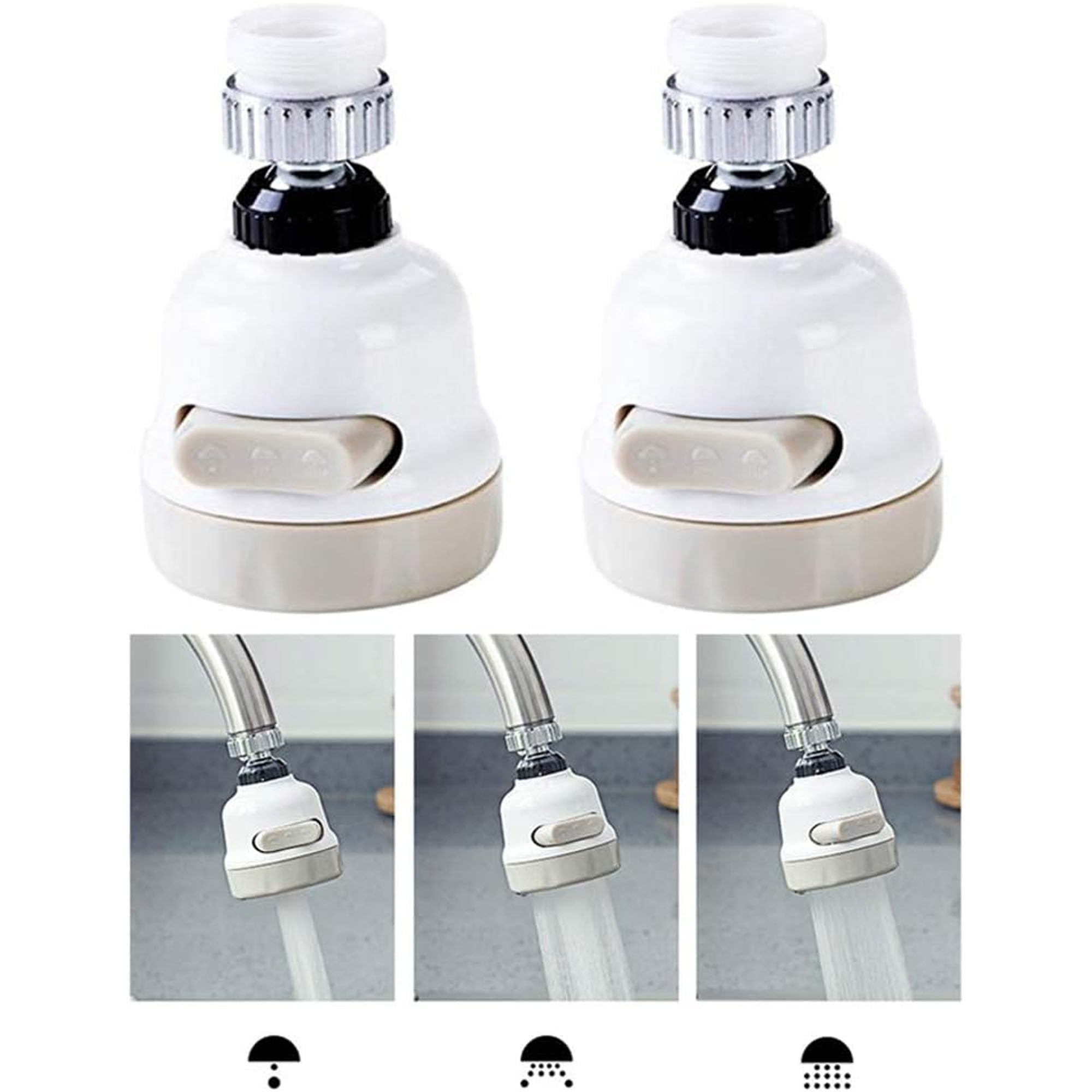 Movable Kitchen Tap Head, 360° Rotatable Water Spray ABS Sink Faucet ...