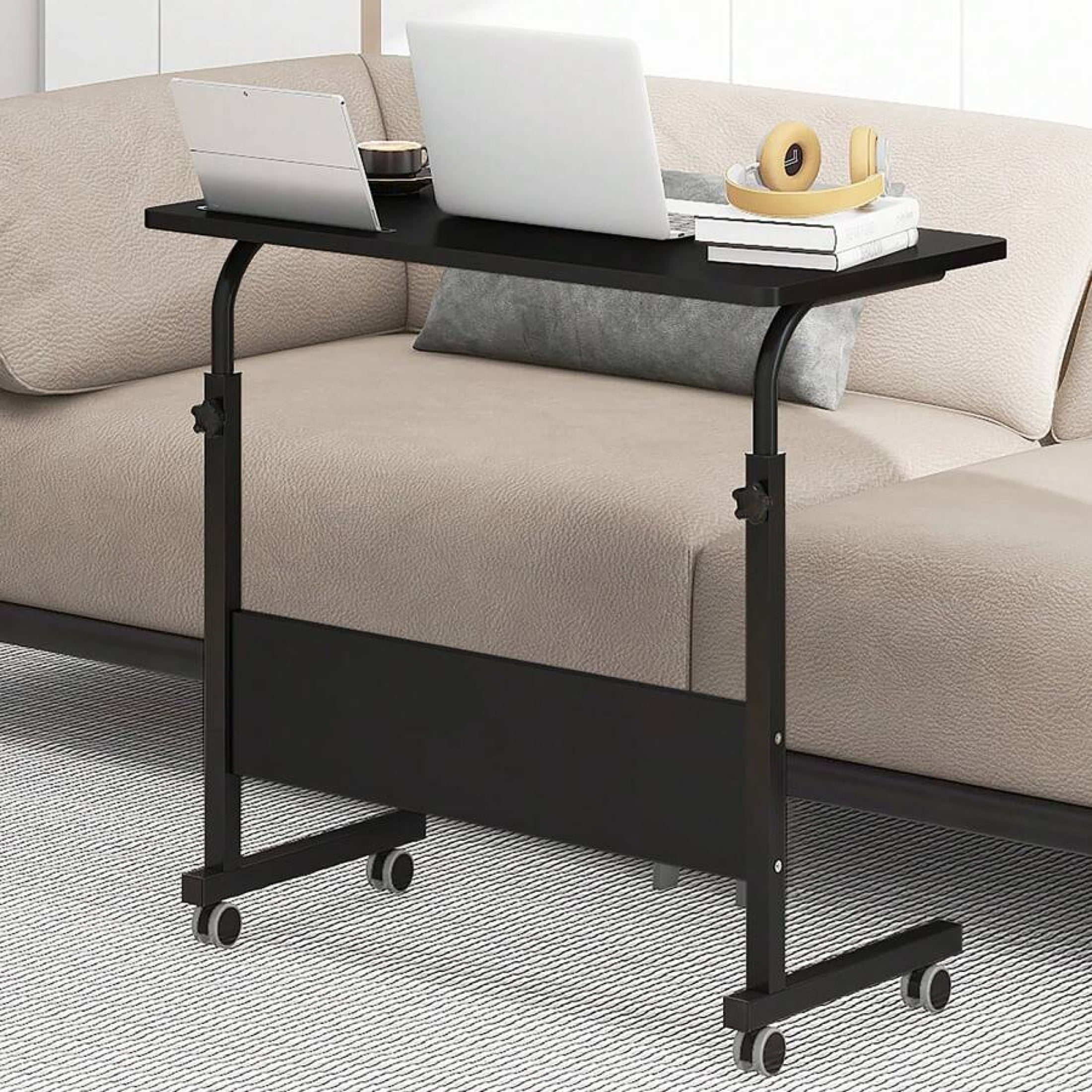 Movable Liftable Bedside Table, Metal Frame, Simple & Portable, Living ...