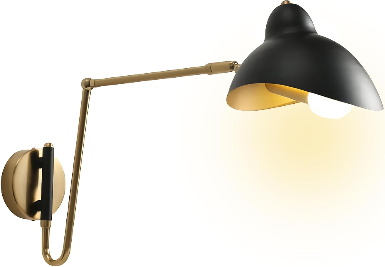 Movable Long Swing Arm Wall Sconce, Adjustable Direction Wall Mounted ...