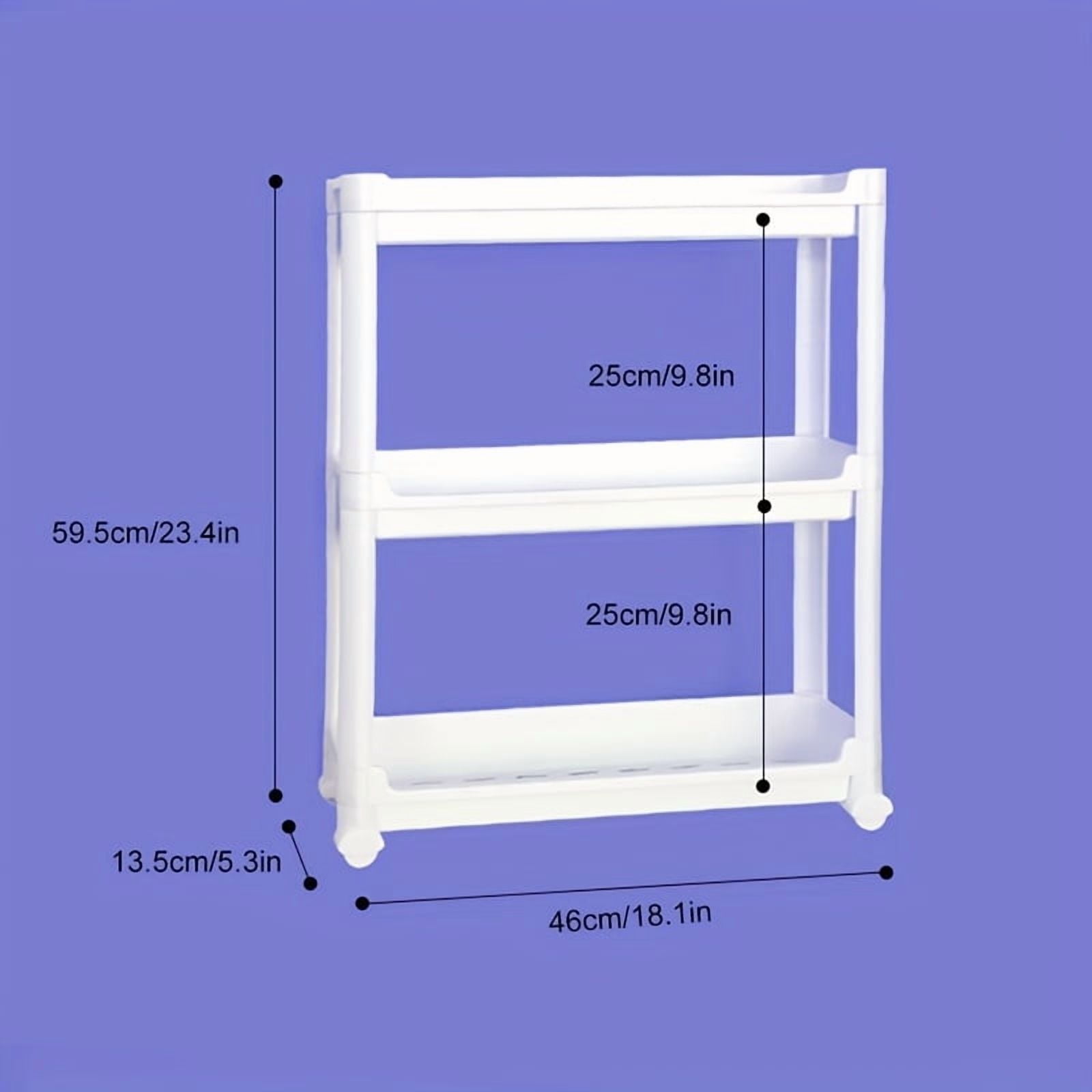 Movable Narrow Storage Rack with Wheels - 3.7"/5.3" Wide Multi-Purpose ...
