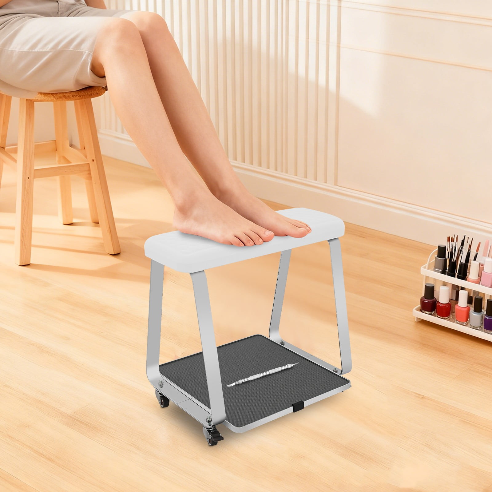 Movable Pedicure Footrest for Nail Technique Nail Salon, Footrest with ...