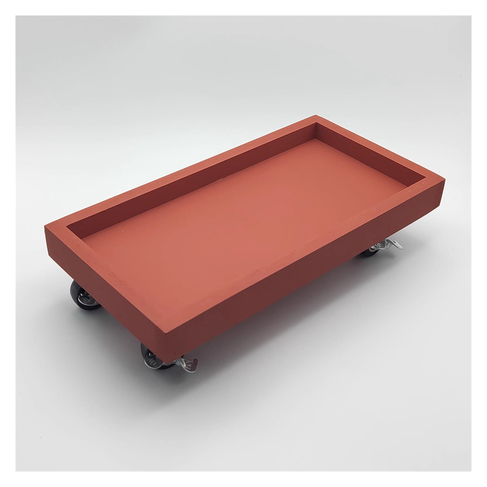 Movable Plant Trays Rectangle Plant Trolley with Caster Wheels Garden ...