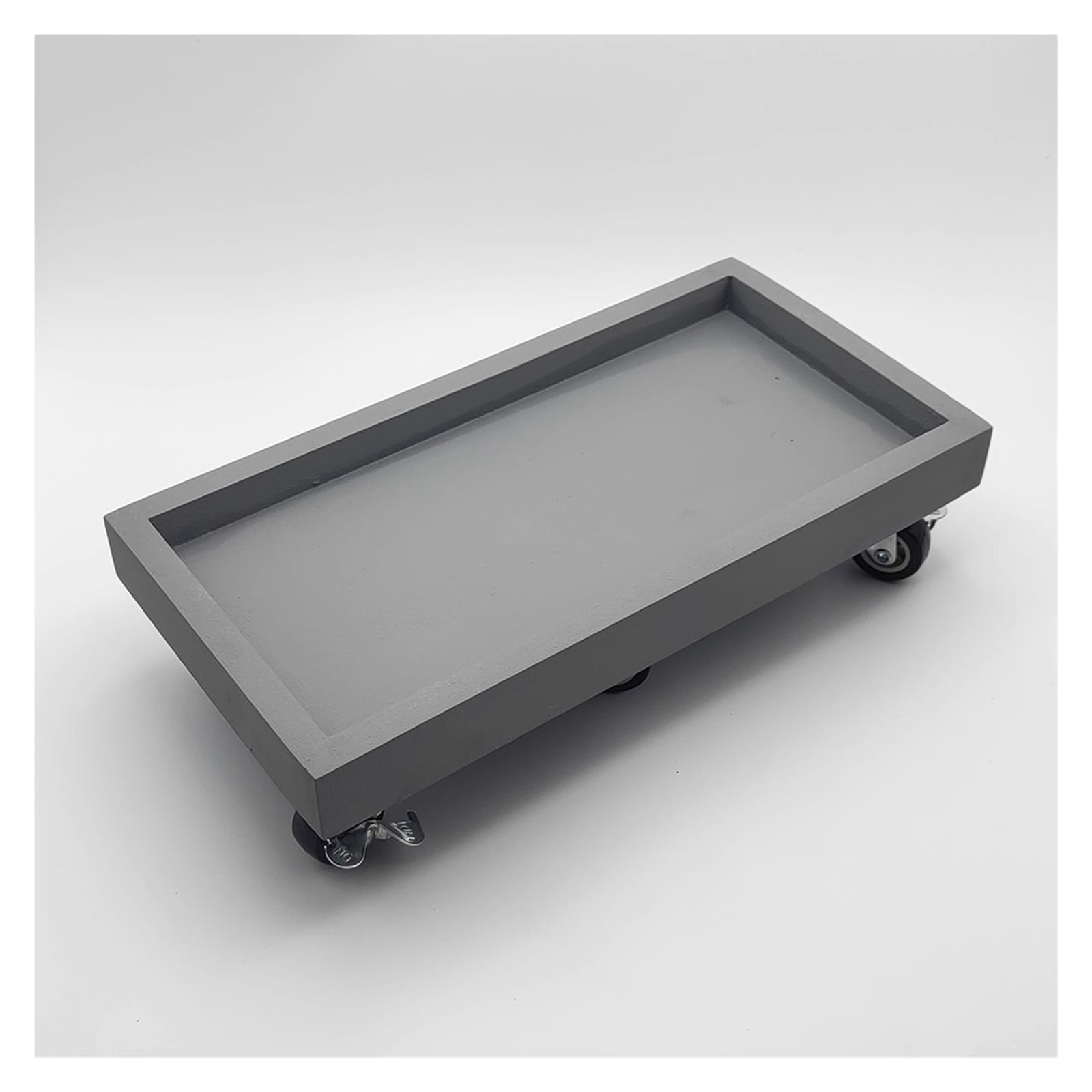 Movable Plant Trays Rectangle Plant Trolley with Caster Wheels Garden ...