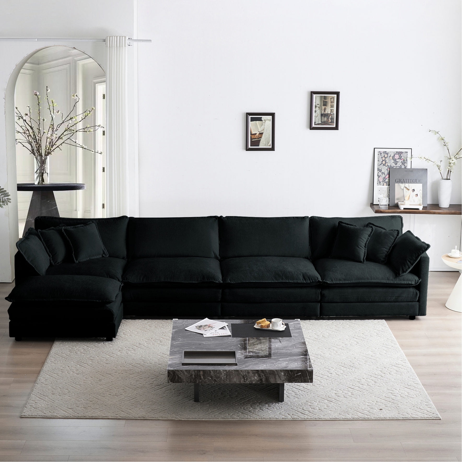 Movable Seat Units / Custom Living Room Style / U - Shaped 5 - Seater ...
