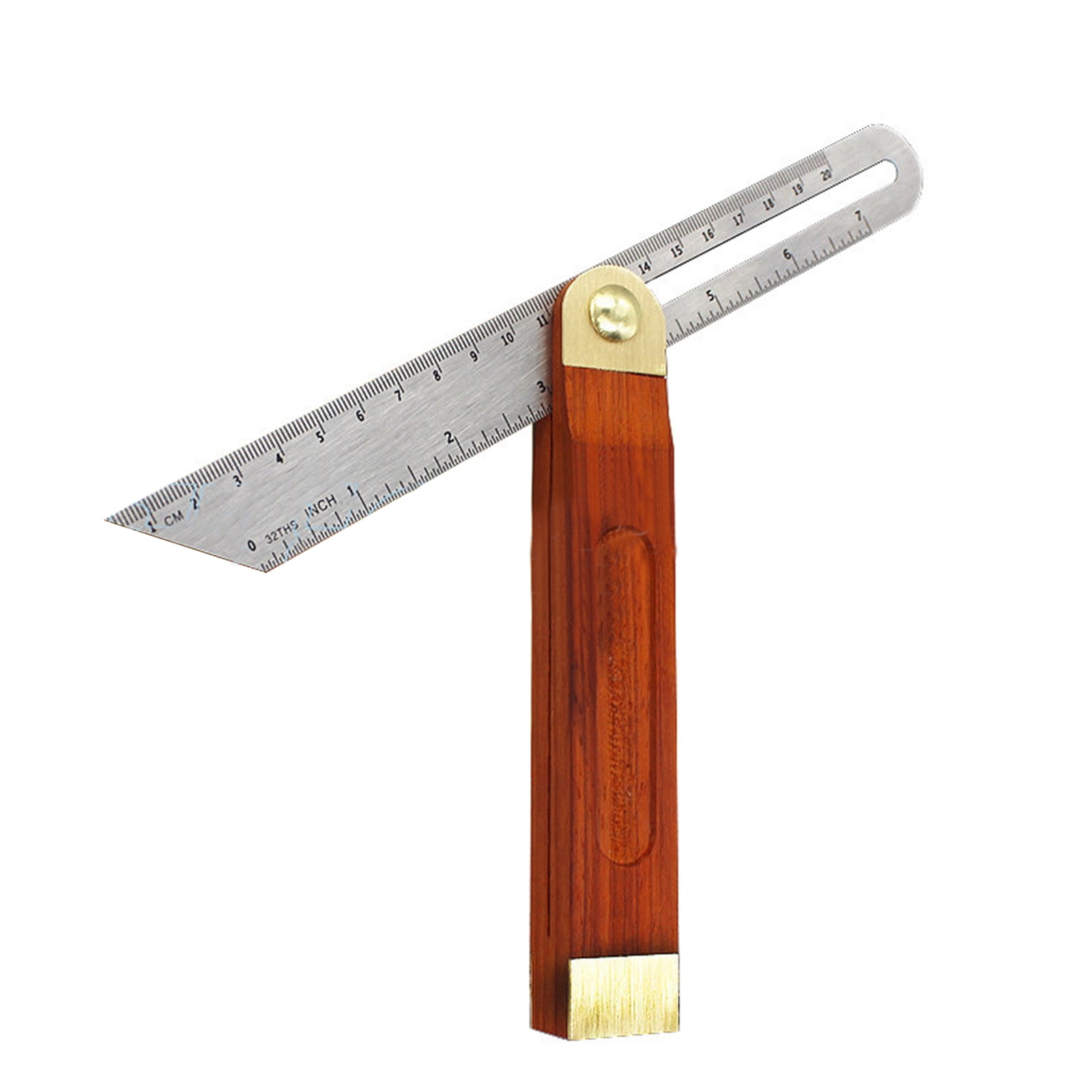 Movable Steel Bevel Angle Ruler Horizontal Sliding Carpenter's Gauge Angle Detector Wood Marker ...