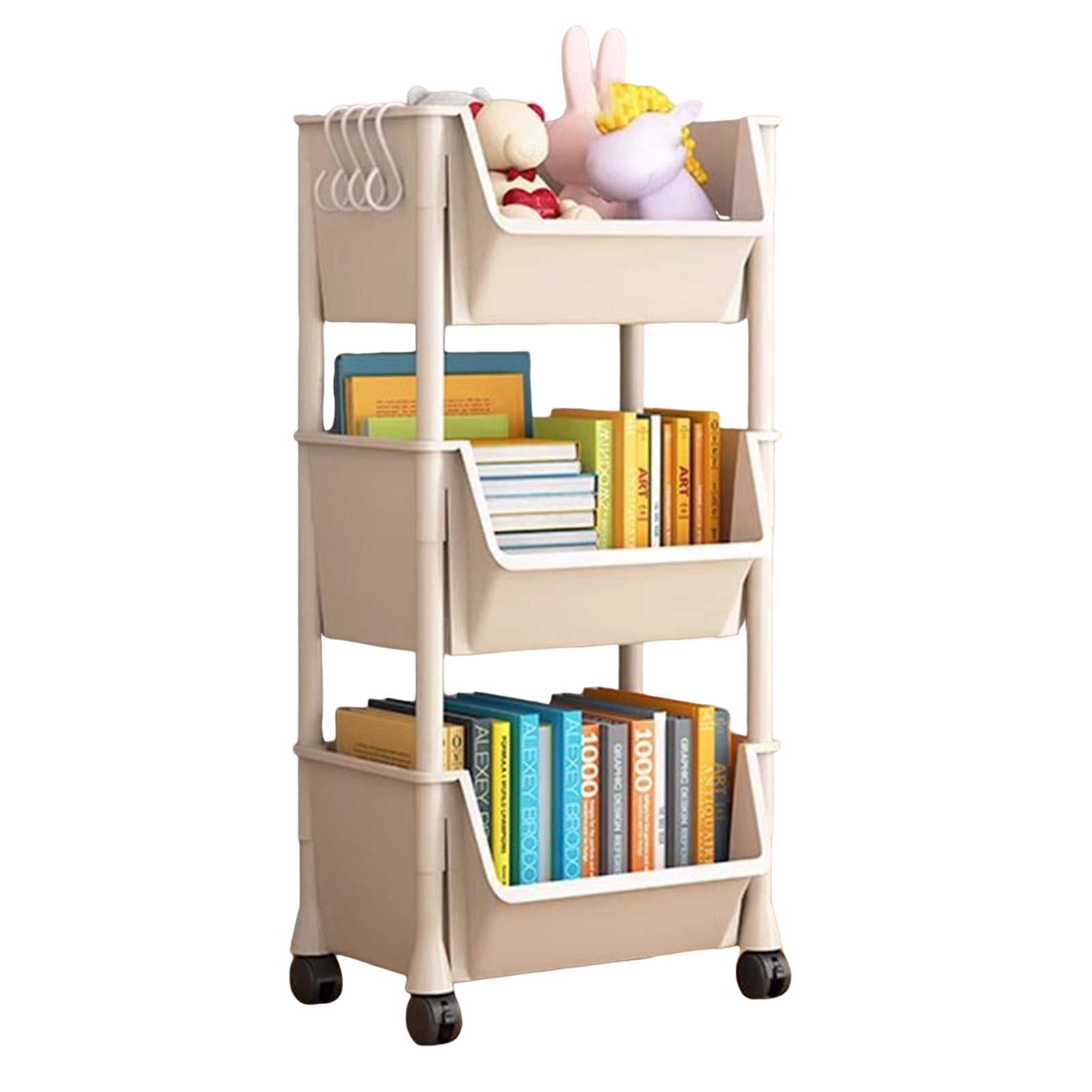 Movable Storage Rack Multifunctional Storage Organizer with 360 Degree ...
