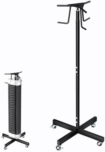 Movable Volleyball Net Storage Rack with Lockable Wheels, Hold One ...