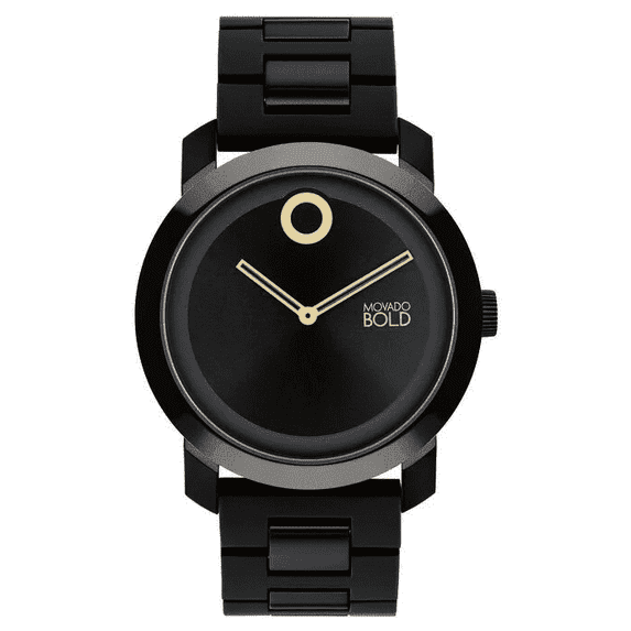 Movado 3601055 Black Dial Black Composite Material/Stainless Bracelet ...