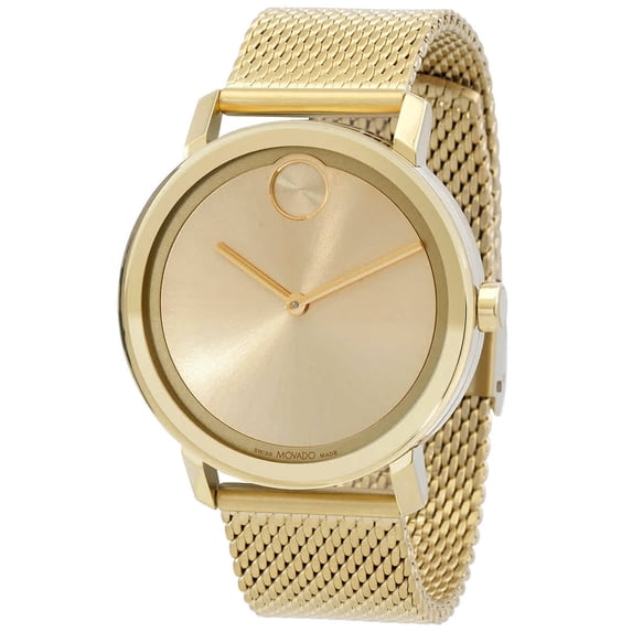 Movado Bold Evolution Quartz Gold Dial Men's Watch 3600791 - Walmart.com