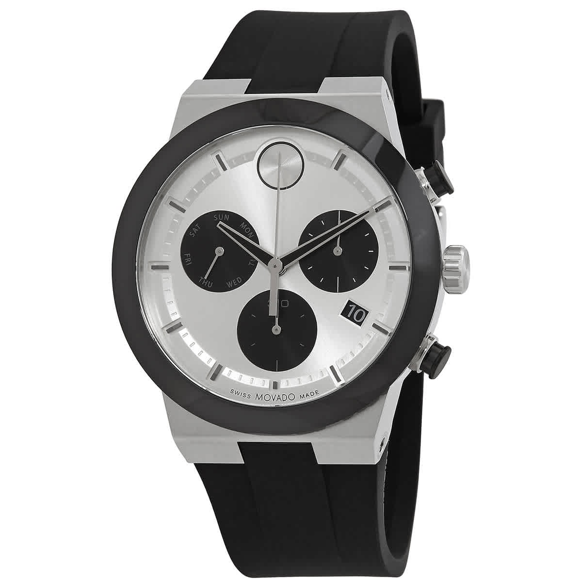 Movado Bold Fusion Chronograph Quartz Silver Dial Men's Watch 3600894 ...