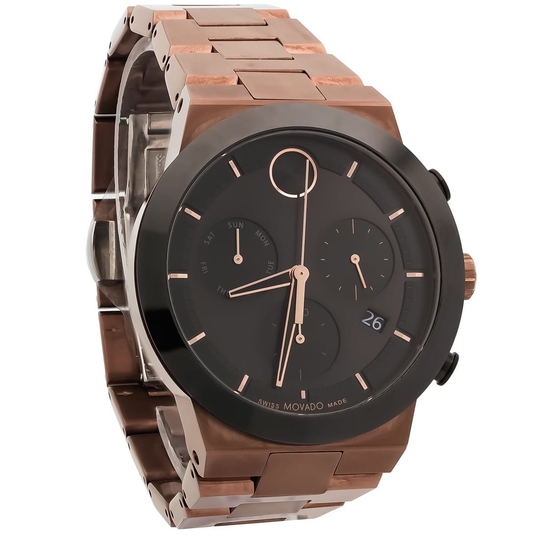 Movado Bold Fusion Men's Bronze ION PVD Stainless Chrono Quartz Watch ...
