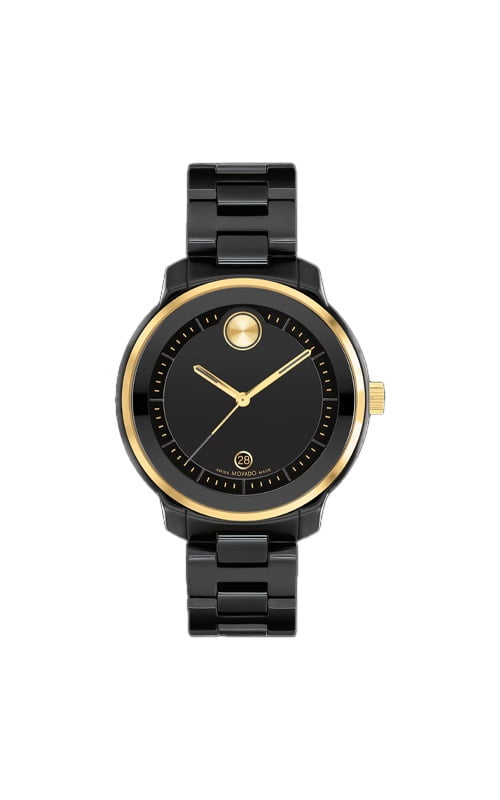 Movado Bold Verso Black Dial Ceramic Women's Watch 3600936 - Walmart.com